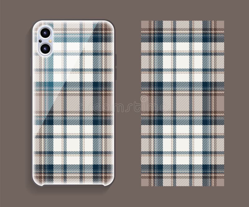 Smartphone Cover Design Vector Mockup. Template Geometric Pattern for ...