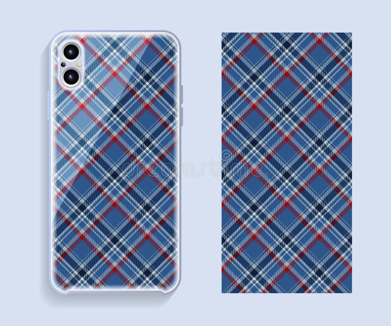 Smartphone Cover Design Vector Mockup. Template Geometric Pattern for ...