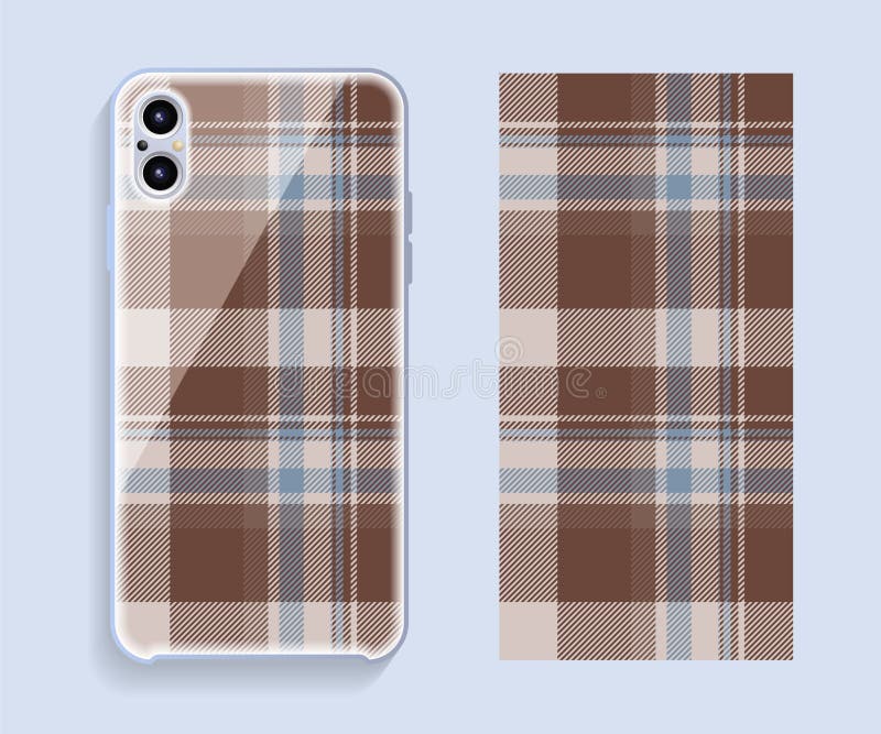Smartphone Cover Design Vector Mockup. Template Geometric Pattern for ...