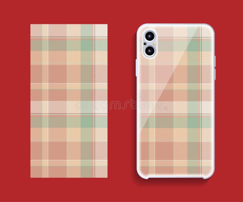 Smartphone Cover Design Vector Mockup. Template Geometric Pattern for ...