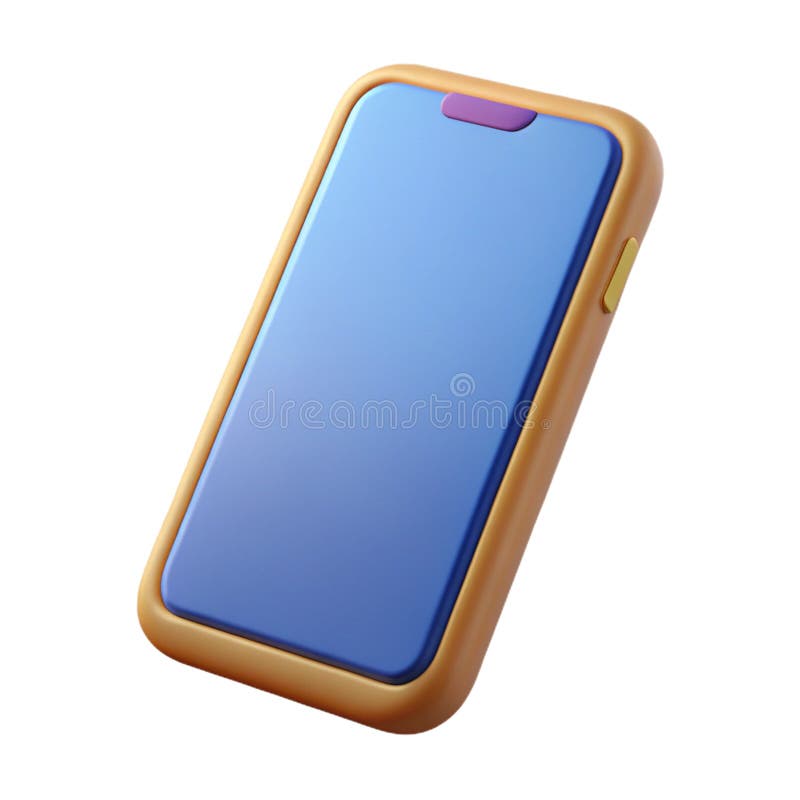 Smartphone 3D Icon stock illustration. Illustration of mobile - 359121661