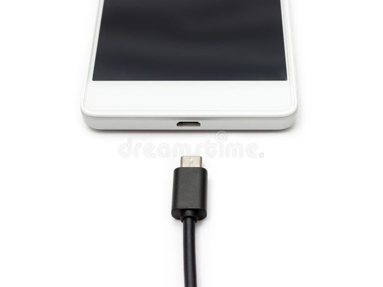 Smartphone and Data Cable Disconnected Stock Image - Image of connect ...