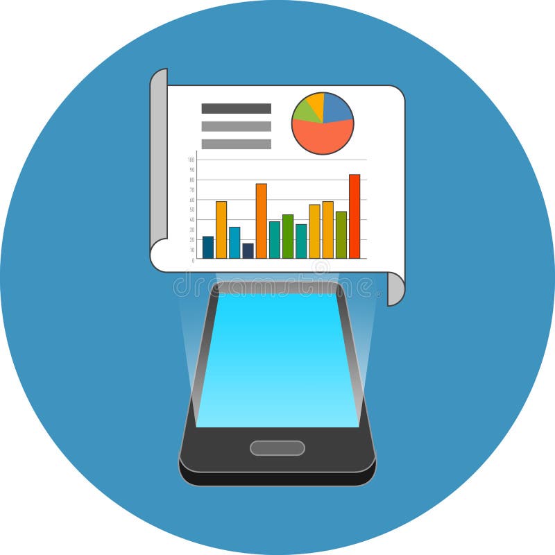 Smartphone Data, Infographic App Concept. Isometric Design Stock Vector ...