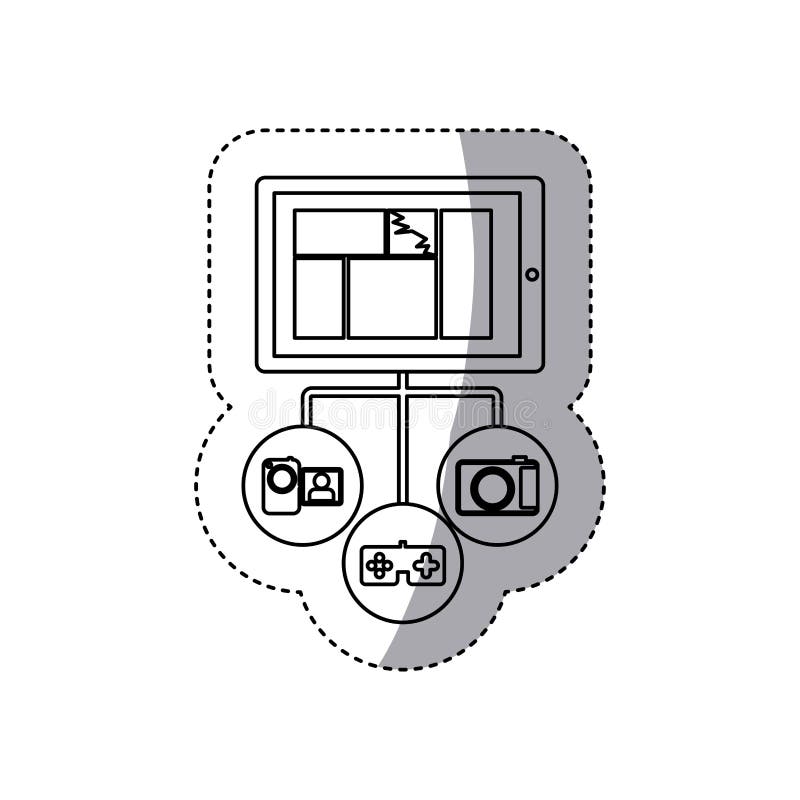 Smartphone Database Server Icon Stock Stock Illustration - Illustration ...