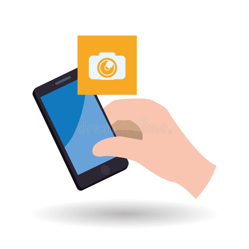 Smartphone Design. App Icon. White Background Stock Vector ...