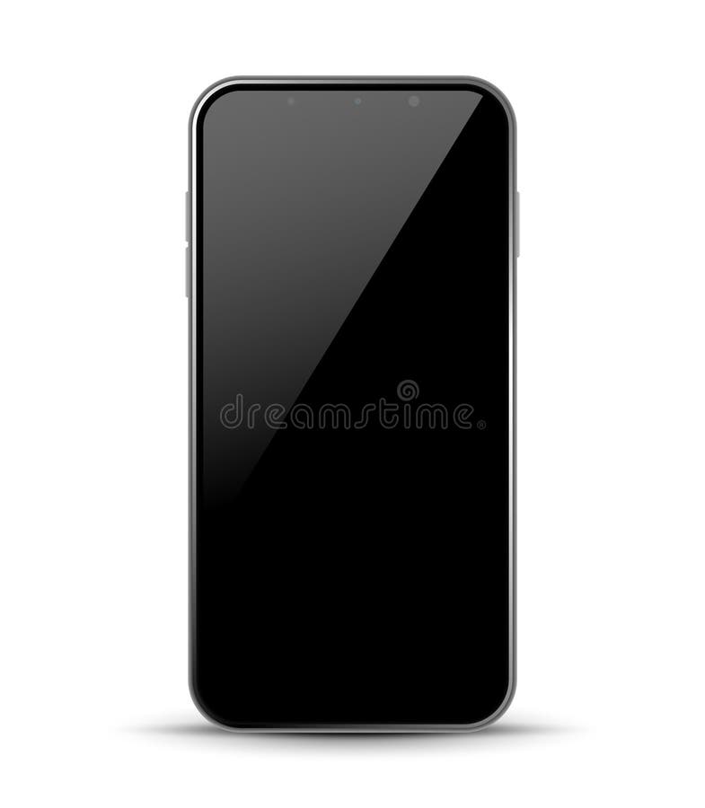 Smartphone. Front and Back View Illustration Stock Vector ...
