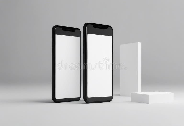 Smartphone Design Interface Template B App Application Rectangles Display Presentation Browser ...