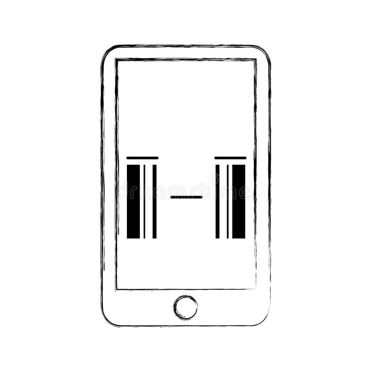 Smartphone Device Comic Character Stock Vector - Illustration of phone ...