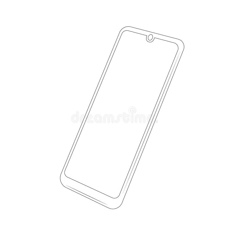 Smartphone Device Phone. High Technology and Information Concept Stock ...