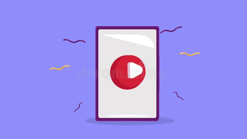 Smartphone Device with Play Button Stock Footage - Video of play ...