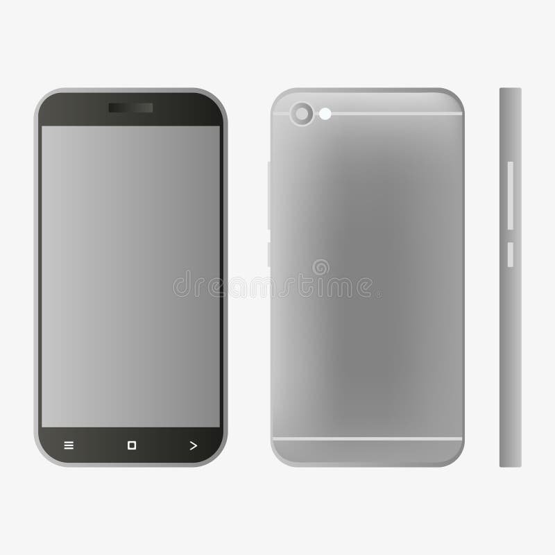 Smartphone from Different Angles Stock Vector - Illustration of ...