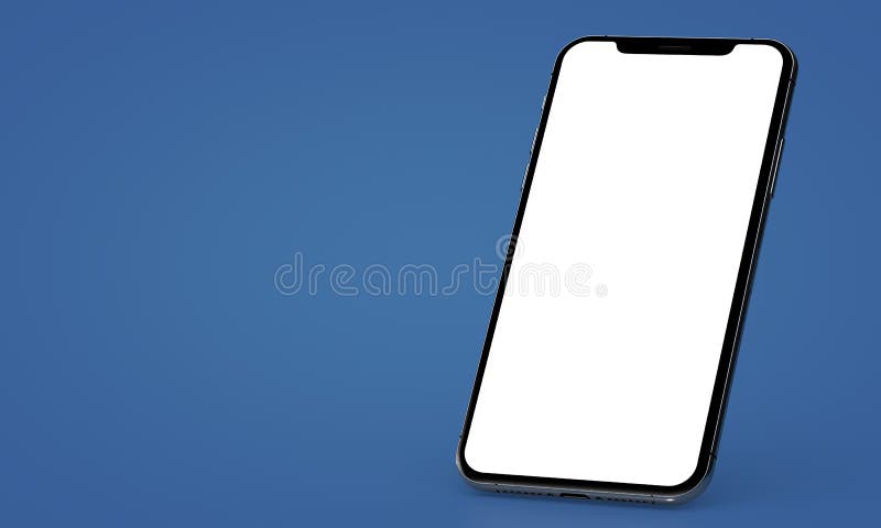 A Smartphone Digital Isolated 3d Background Blue Stock Illustration ...