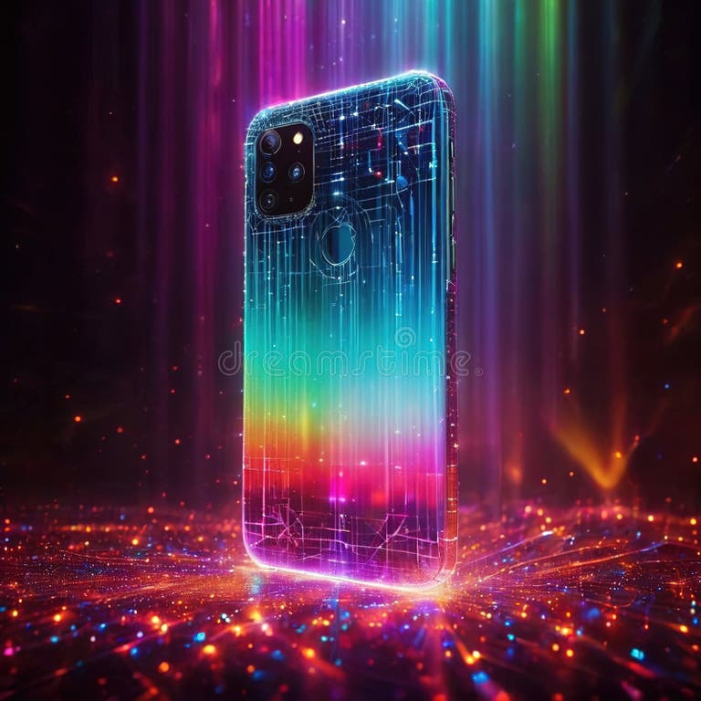 Smartphone Digital Representation of Information Technology Mobile Communication Device Stock ...