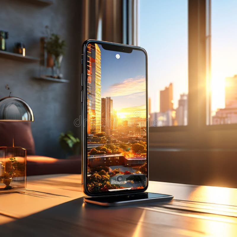 Smartphone Displaying Advanced Interaction Stock Illustration ...