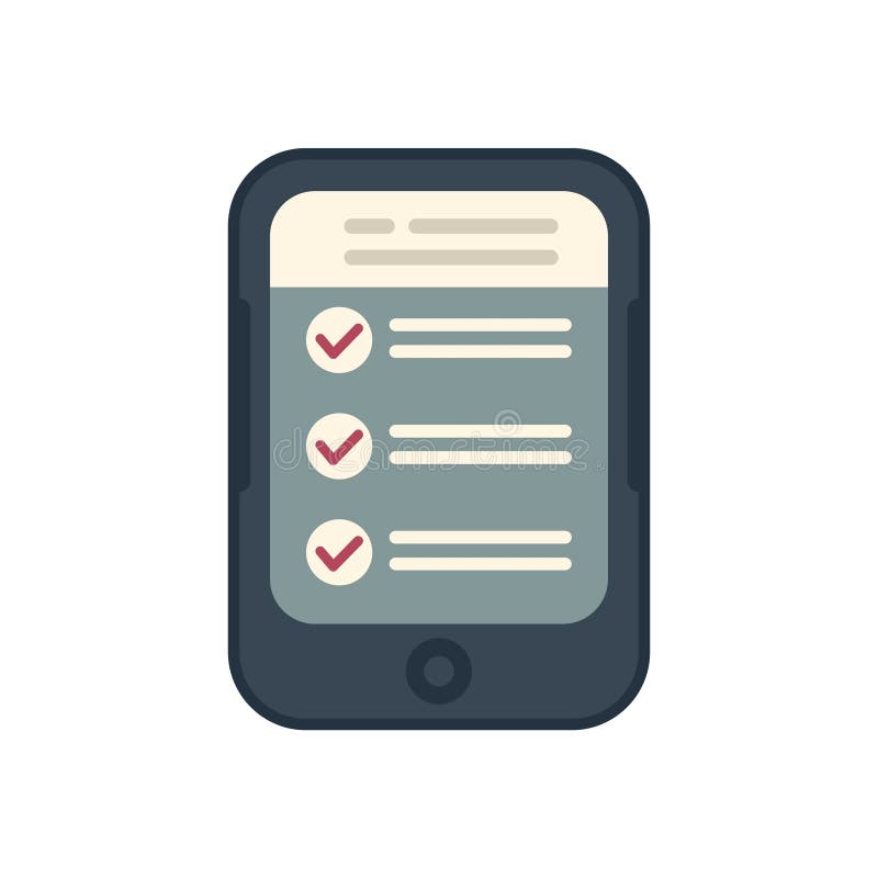 Smartphone Showing Checklist App for Business and Productivity Stock ...