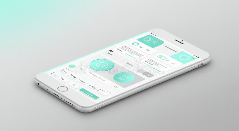 A Smartphone Displaying a Clean, Minimalist App Interface with a ...