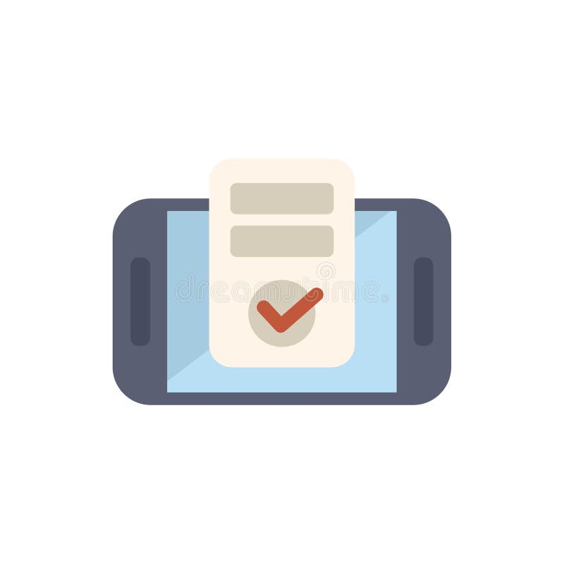 Smartphone Displaying Completed Checklist Icon Indicating Mobile Task ...