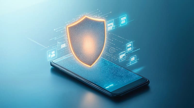 A Smartphone Displaying Digital Security Features, Symbolizing ...