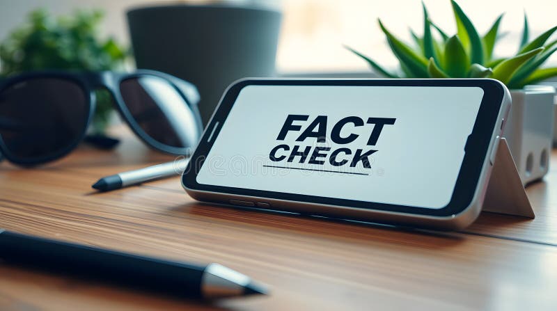 A Smartphone Displaying "FACT CHECK" on Its Screen Symbolizes Fact ...