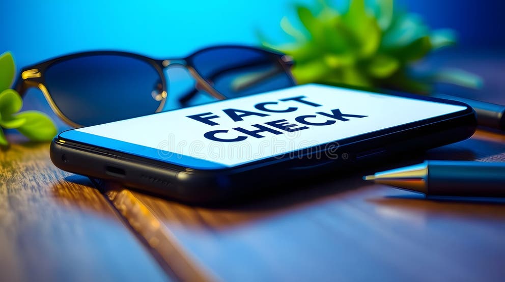 A Smartphone Displaying "FACT CHECK" on Its Screen Symbolizes Fact ...