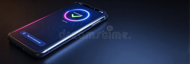 Smartphone Displaying a Modern App Interface with a Colorful ...