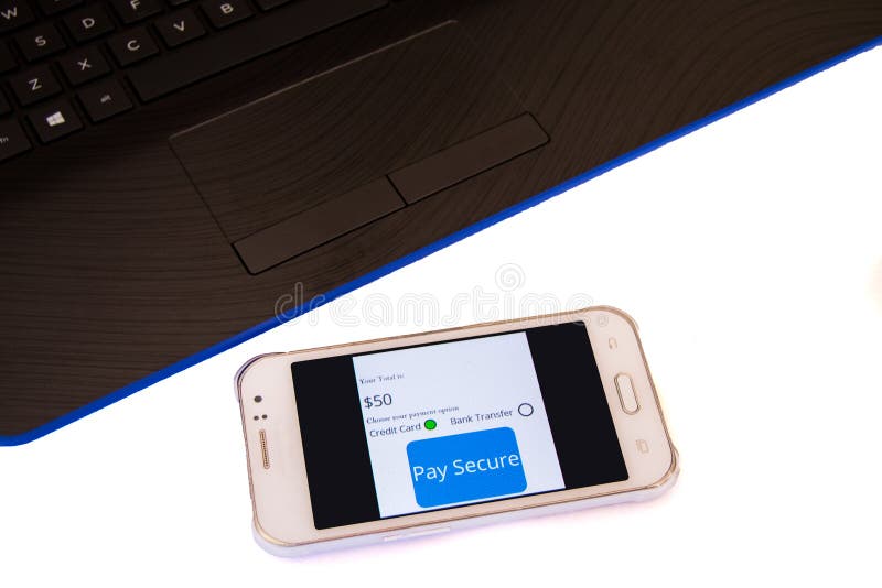 Smartphone Secure stock image. Image of transaction - 117311849