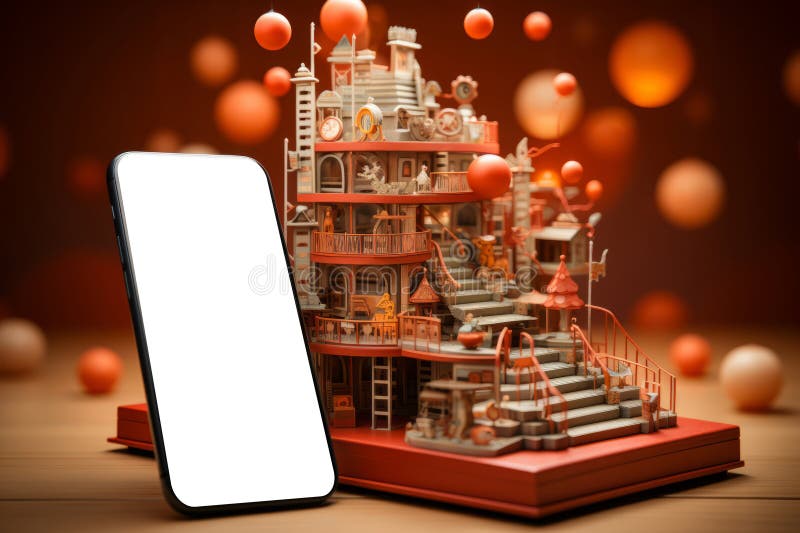 Smartphone Displaying Quick Food Delivery Service Stock Illustration ...