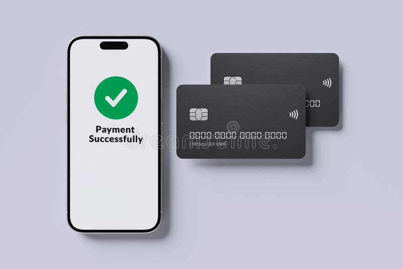 Successful Payment with Credit Cards Stock Image - Image of wallet ...