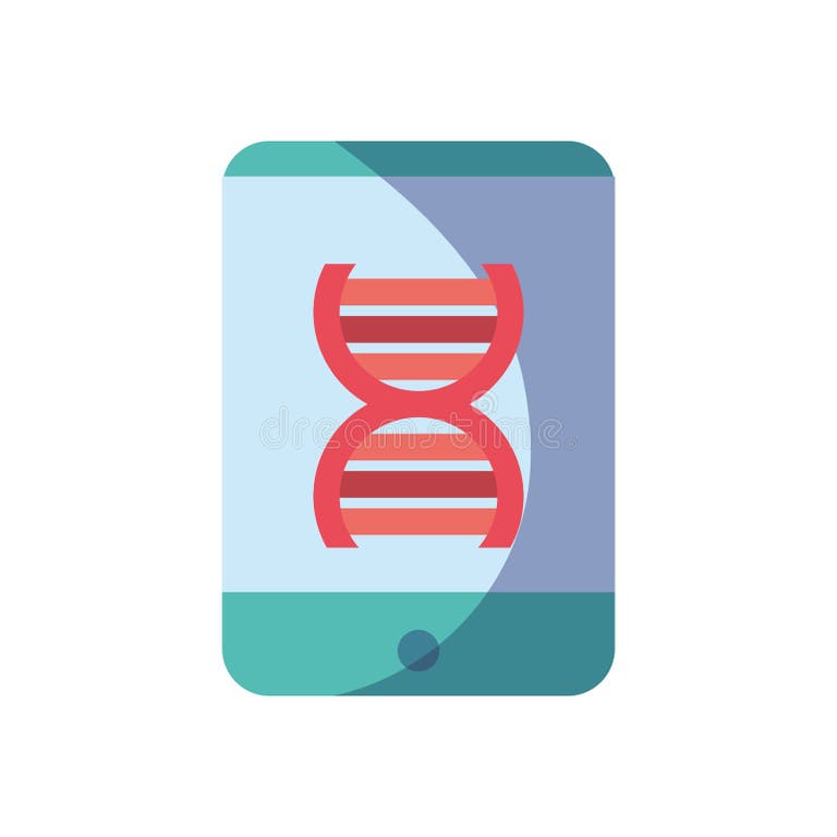 Smartphone Dna Science Molecule Stock Vector - Illustration of research ...