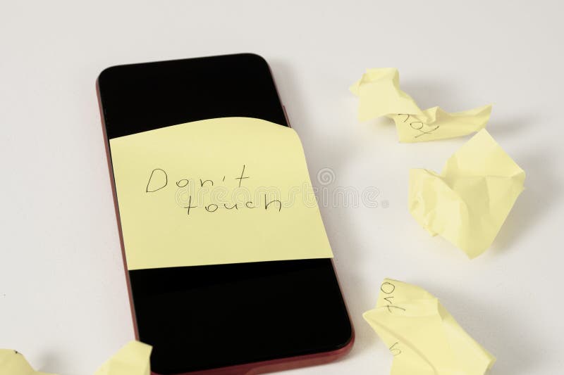 Smartphone with a â€œDo Not Touchâ€ Sticker: a Symbol of a Break from ...