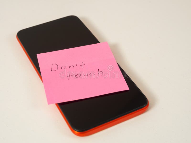 Smartphone with a â€œDo Not Touchâ€ Sticker: a Symbol of a Break from ...