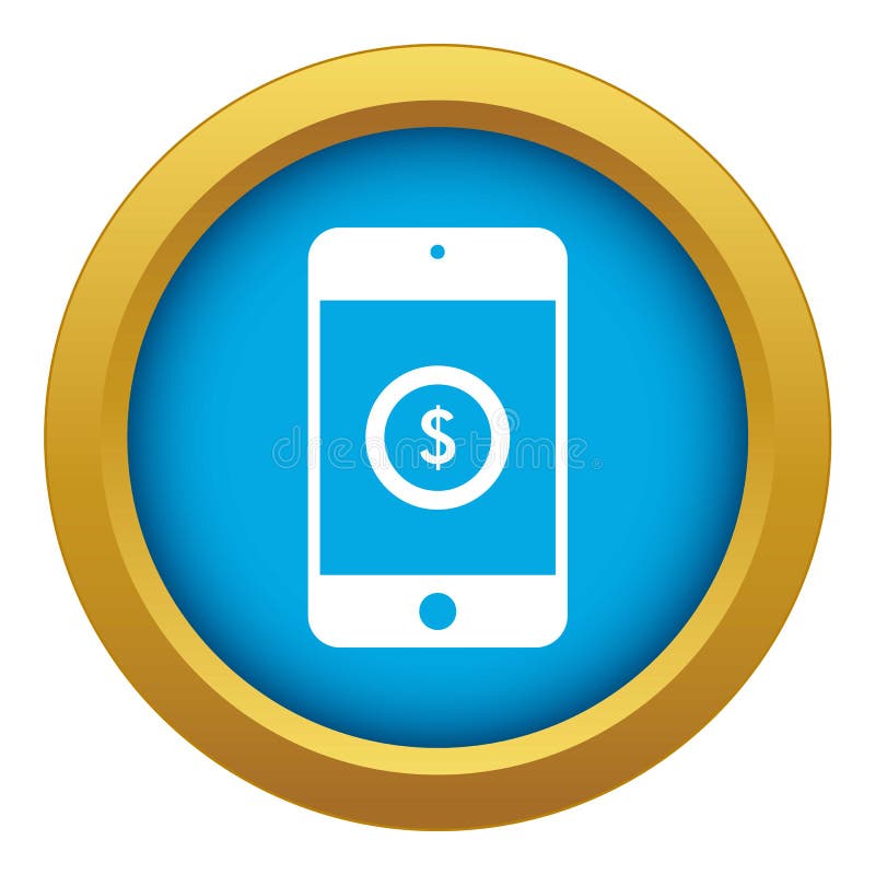 Smartphone with Dollar Sign on Display Icon White Stock Vector ...
