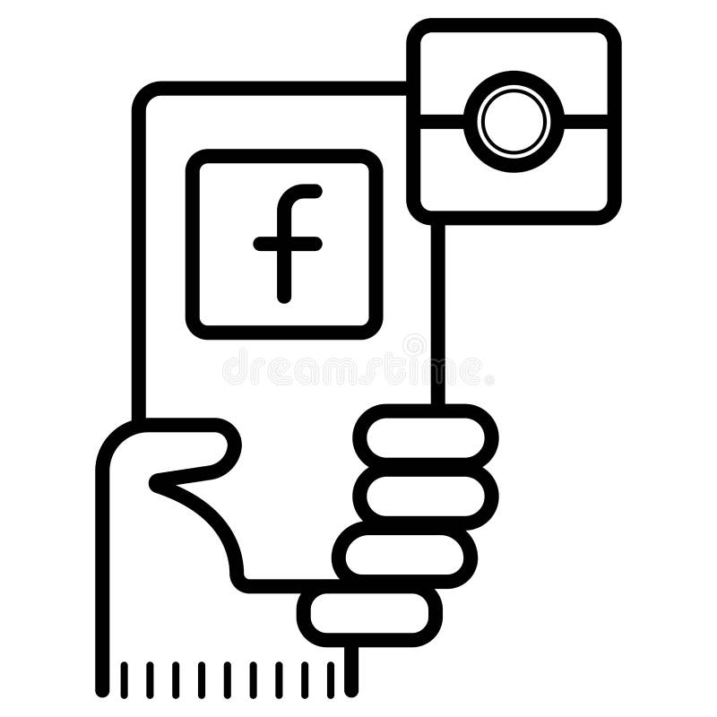 Smartphone with Facebook on Screen Editorial Image - Illustration of ...