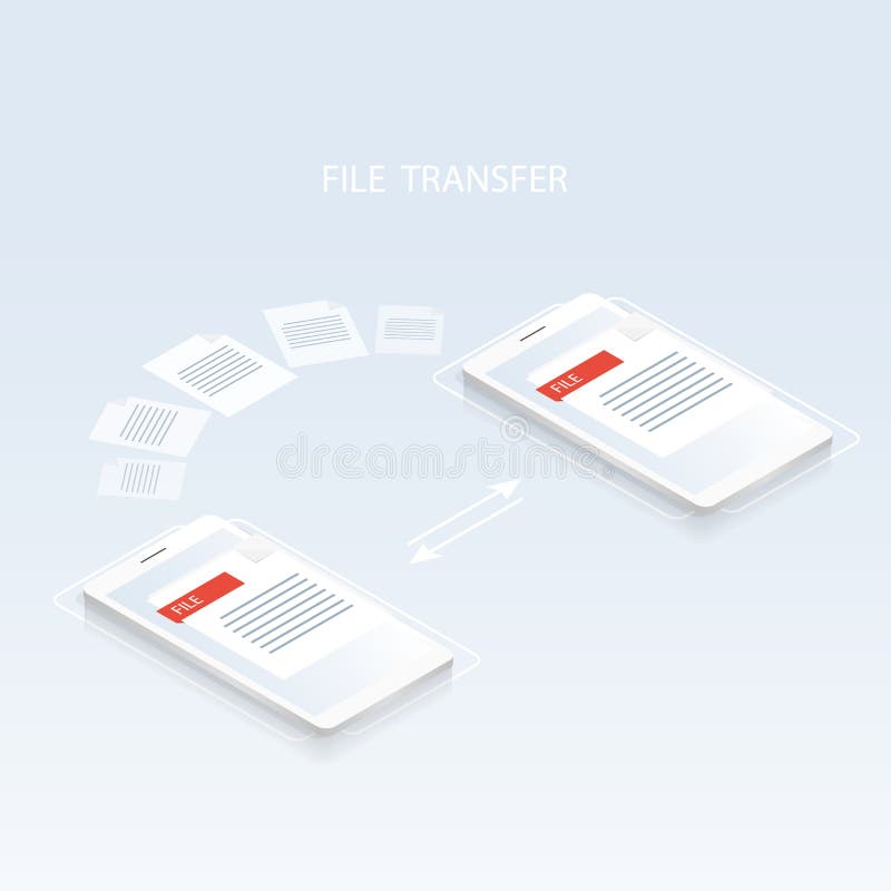 Smartphone File Data Security Stock Illustration - Illustration of ...