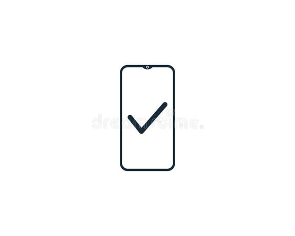 Smartphone Fixed Icon Vector Logo Template Illustration Design Stock ...
