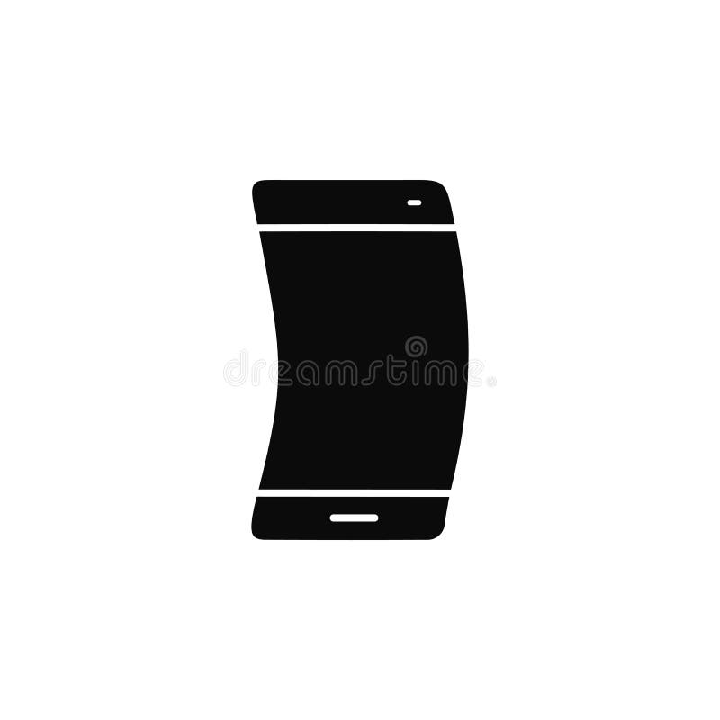 Smartphone, Flexible, Phoneicon. Simple Glyph, Flat Vector of ...