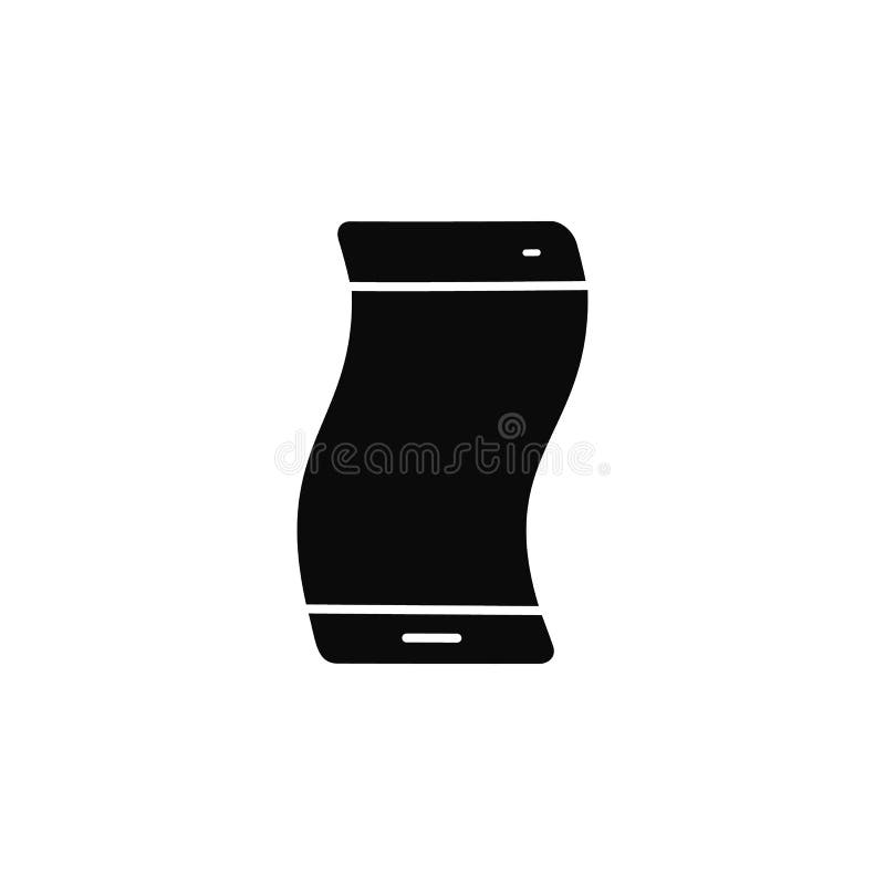 Smartphone, Flexible, Phoneicon. Simple Glyph, Flat Vector of ...