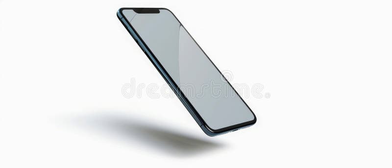 Smartphone Floating on Isolated Background for Advertising Photo ...