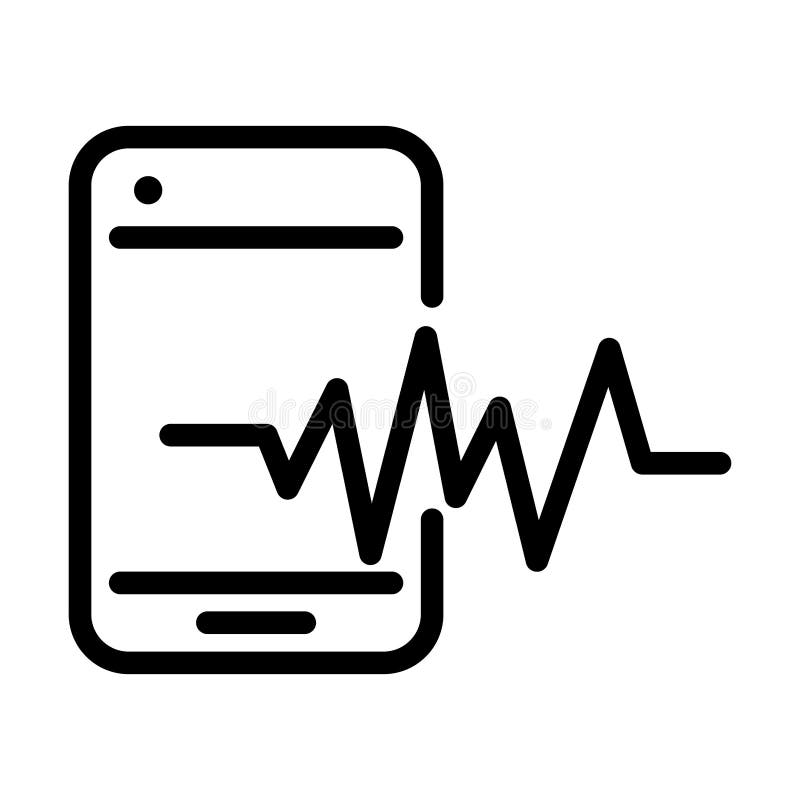 Smartphone Frequency Sound Line Style Icon Stock Vector - Illustration ... Smartphone Frequency Sound Line Style Icon Stock Vector - Illustration ...