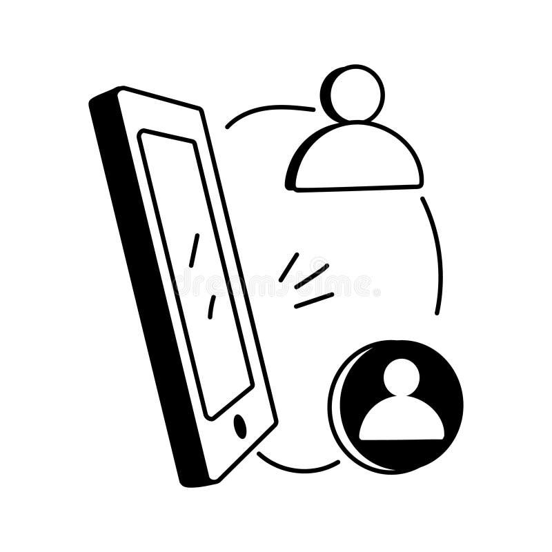 A Smartphone with a Friend Request Notification, Symbolizing Digital ...