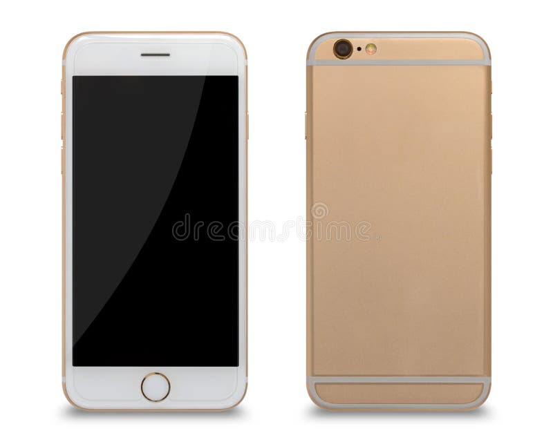 Smartphone, Front And Back Sides Of Smartphone Modern Touch Screen ...