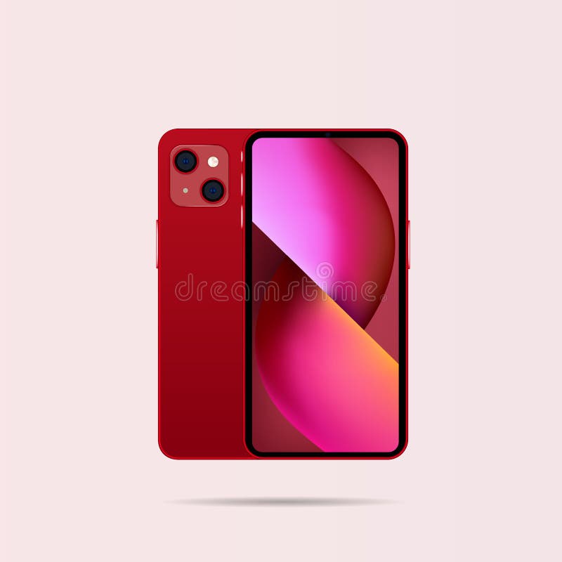 Smartphone. Front and Back View Illustration Stock Illustration ...