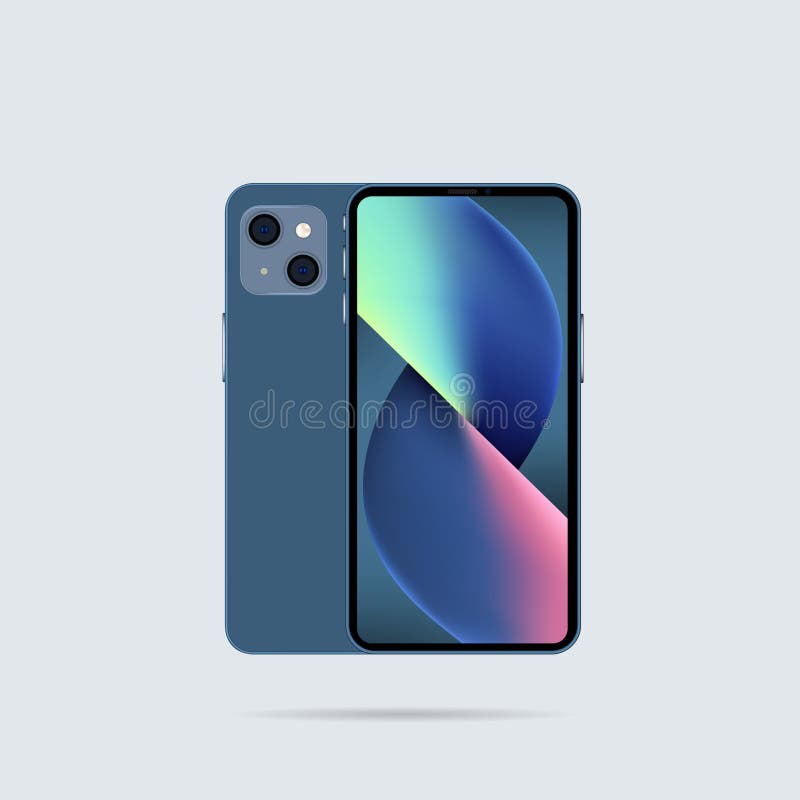 Smartphone. Front and Back View. Vector Illustration Stock Vector ...