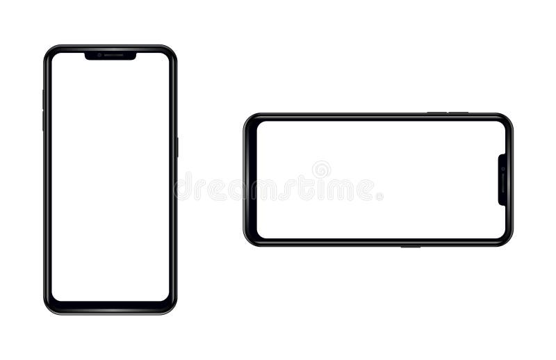 Phone Gadget Mock Up Template Stock Vector - Illustration of ...