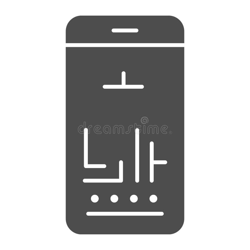 Smartphone Games Flat Icon. Mobile Gaming Vector Illustration Isolated ...