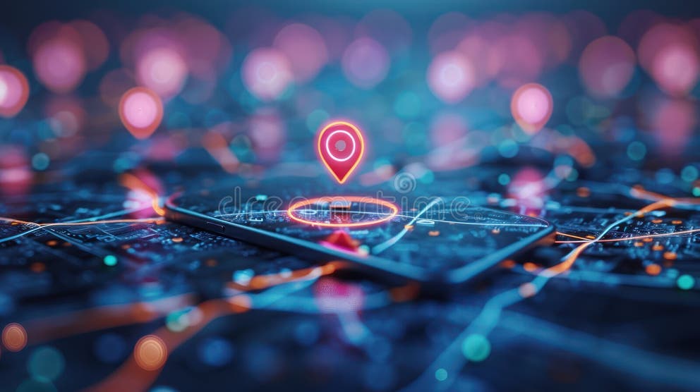 Smartphone GPS Navigation with Map Pins and Delivery Tracking - AI ...