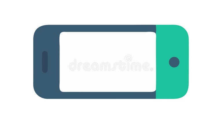 Smartphone with Green Screen Icon, Mobile Device and Tech, Vector ...