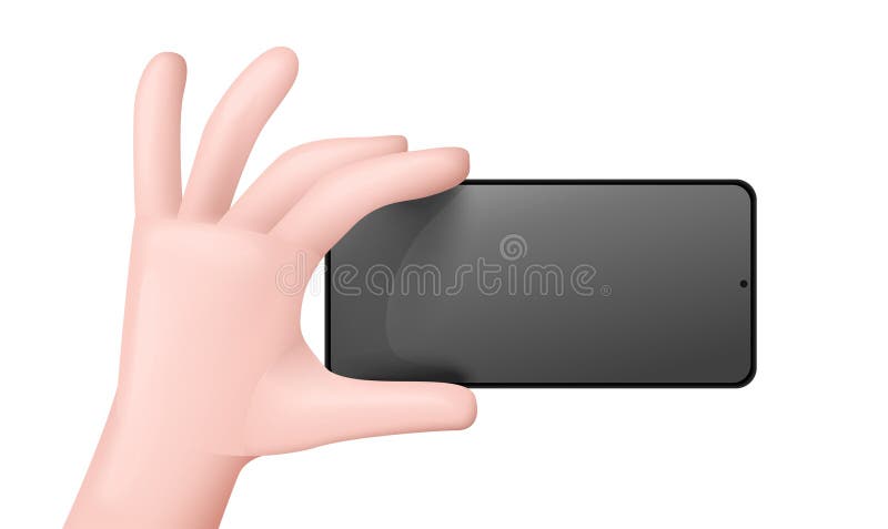 Smartphone in the Hand Making Selfie. Mobile Phone. Vector Stock Vector ...