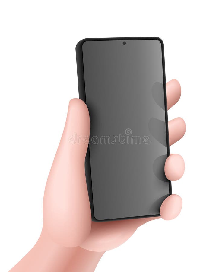 Smartphone in the Hand. Mobile Device Smart Phone. Vector Stock Vector ...