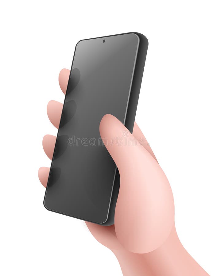 Smartphone in the Hand. Mobile Device Smart Phone. Vector Stock Vector ...
